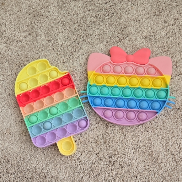 Toys | Toys | Rainbow Pop Fidget Toy Set Nwot | Poshmark